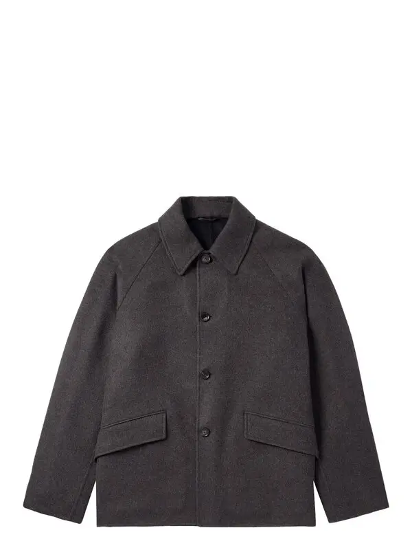 Loro Piana Narvik Oversized Cashmere Coat - Gray