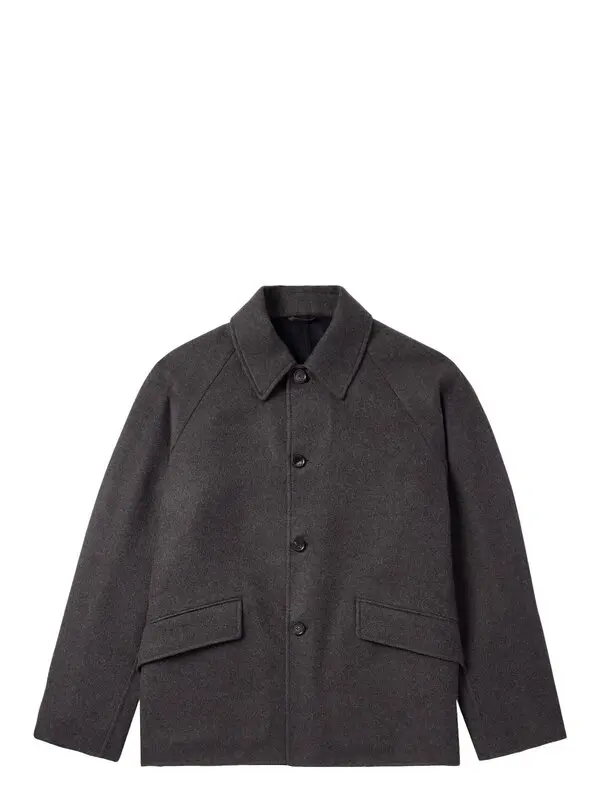 Loro Piana Narvik Oversized Cashmere Coat - Gray
