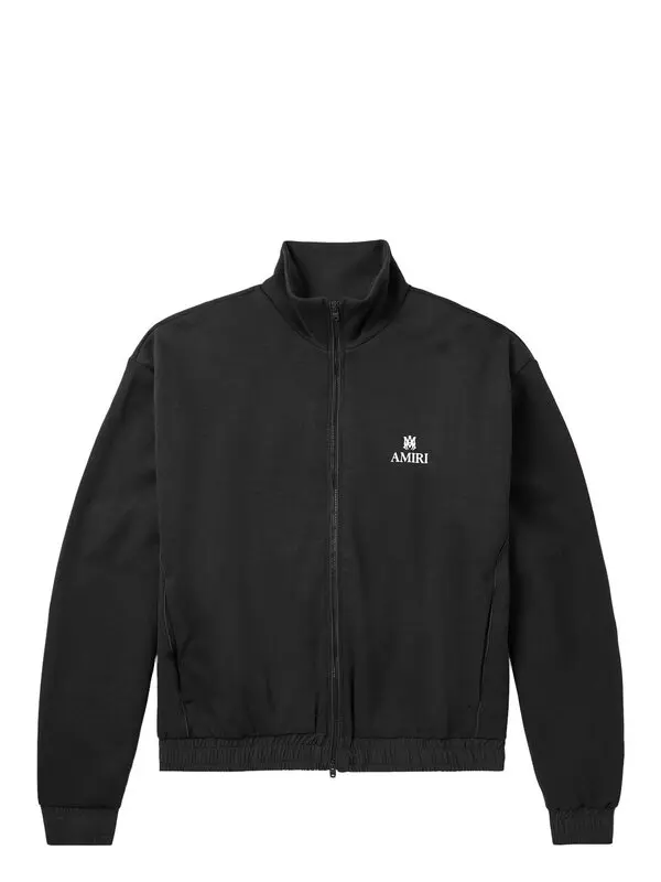 Amiri Lounge Logo-embroidered Track Jacket - Black