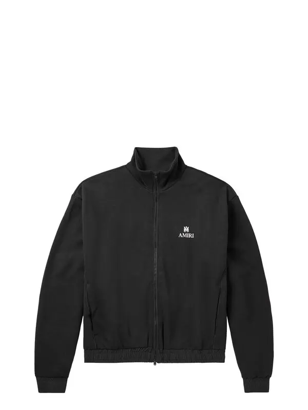 Amiri Lounge Logo-embroidered Track Jacket - Black