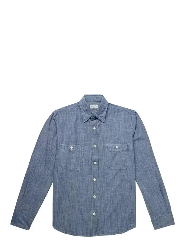 Hartford Cotton-chambray Shirt - Blue