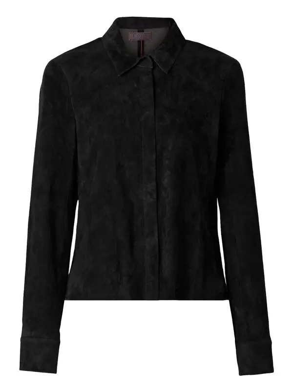 Stouls Sanda Suede Shirt - Black
