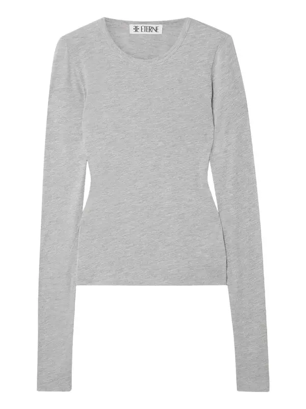 Eterne Cotton And Modal-blend Jersey T-shirt - Gray