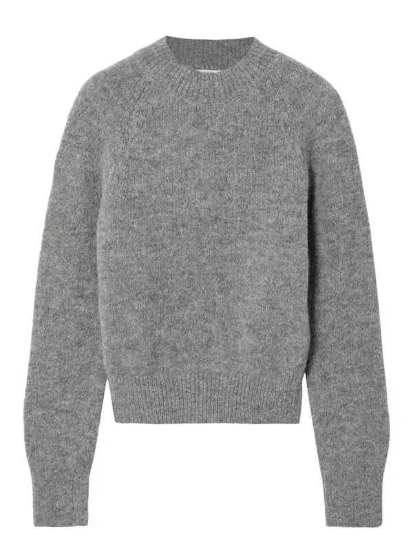 Dries Van Noten Alpaca-blend Sweater - Gray
