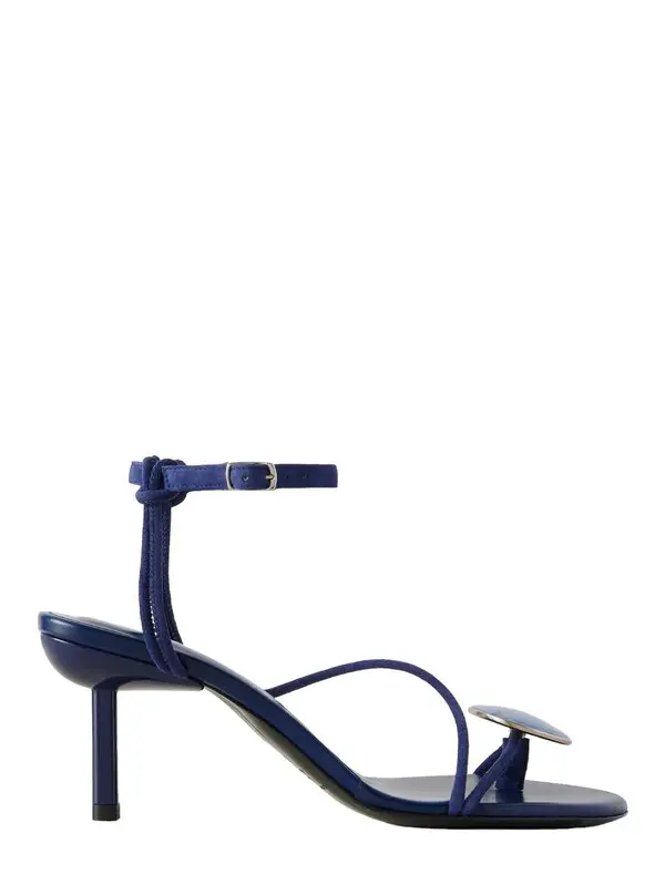 Christopher Esber Doma Embellished Suede Sandals - Blue