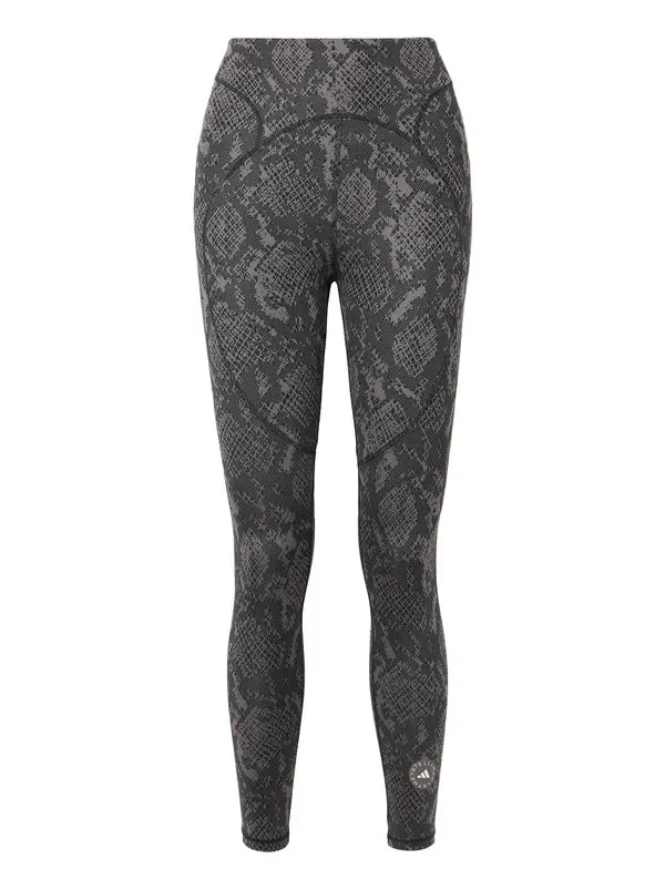 Adidas By Stella McCartney Printed Recycled Leggings - Gray