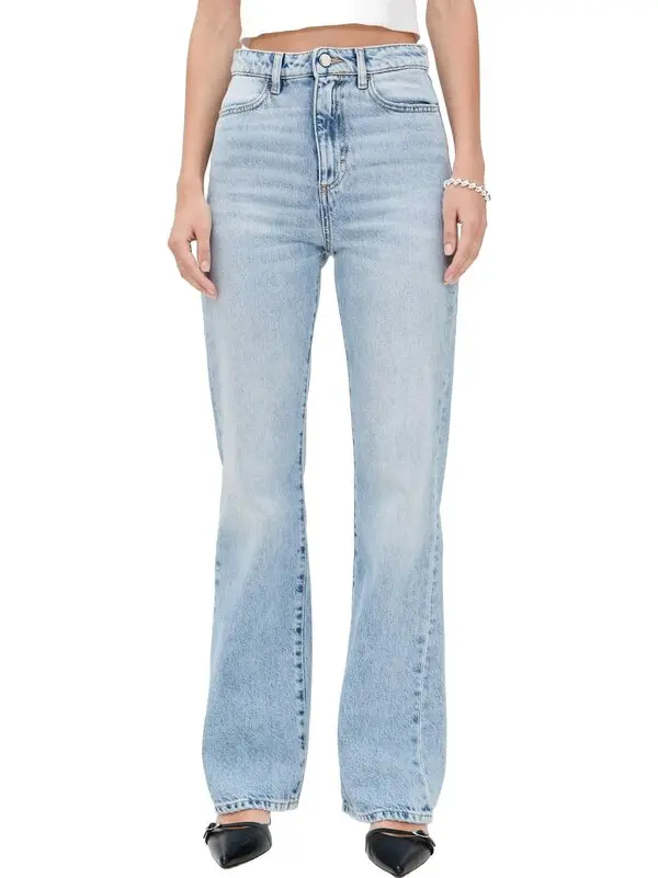 ICON DENIM LA Straight Leg Denim Jeans - Id8747 - Bleached