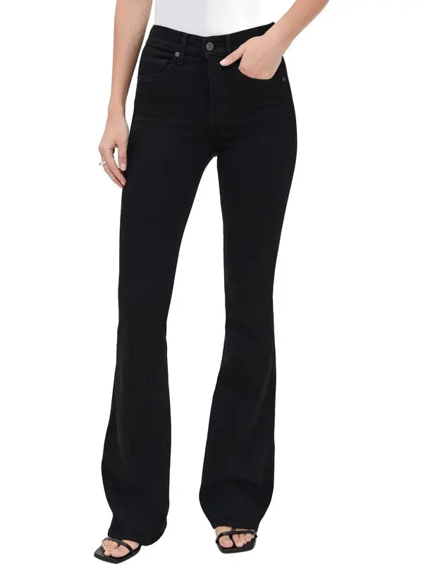 Veronica Beard Beverly Flare Skinny Jeans - Onyx