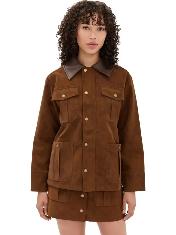EN SAISON Eloise Chore Jacket - Brown