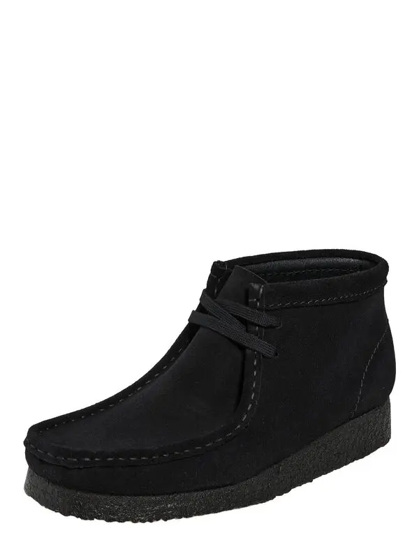 Clarks Wallabee Boots - Black Suede