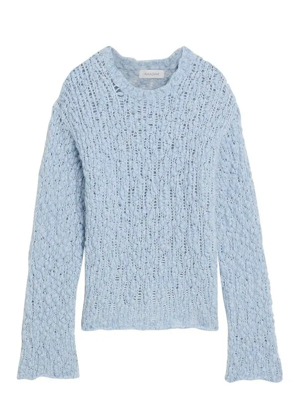 Naadam Bouclé-knit Alpaca-blend Sweater - Light Blue