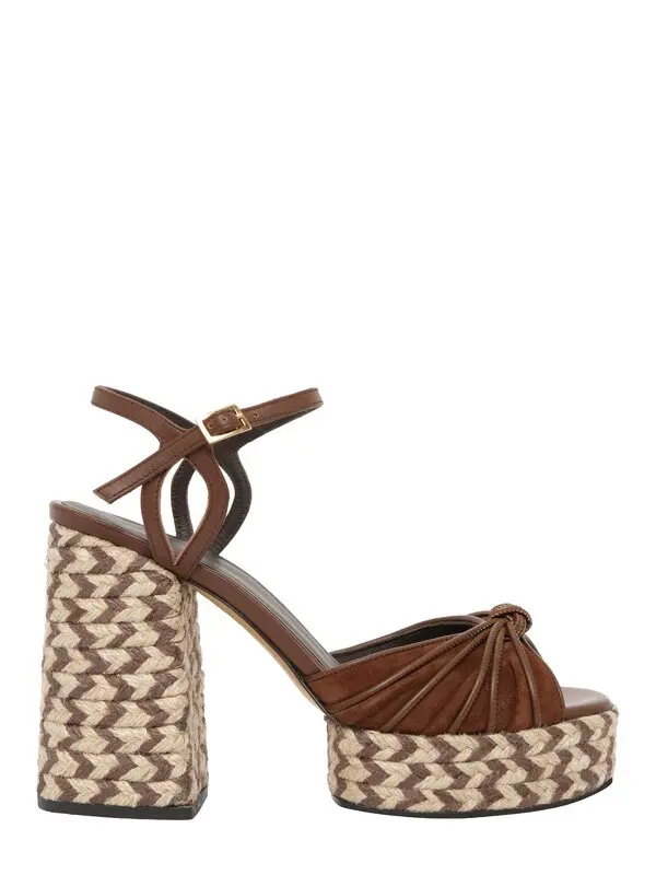 Johanna Ortiz Seville Rhythms Platform Sandals - Brown