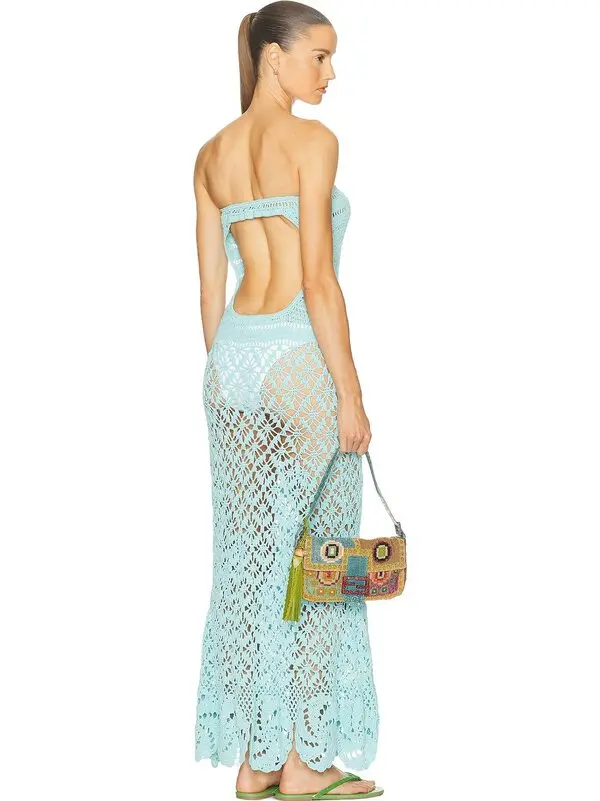 Akoia Swim Ayla Long Dress - Turquoise