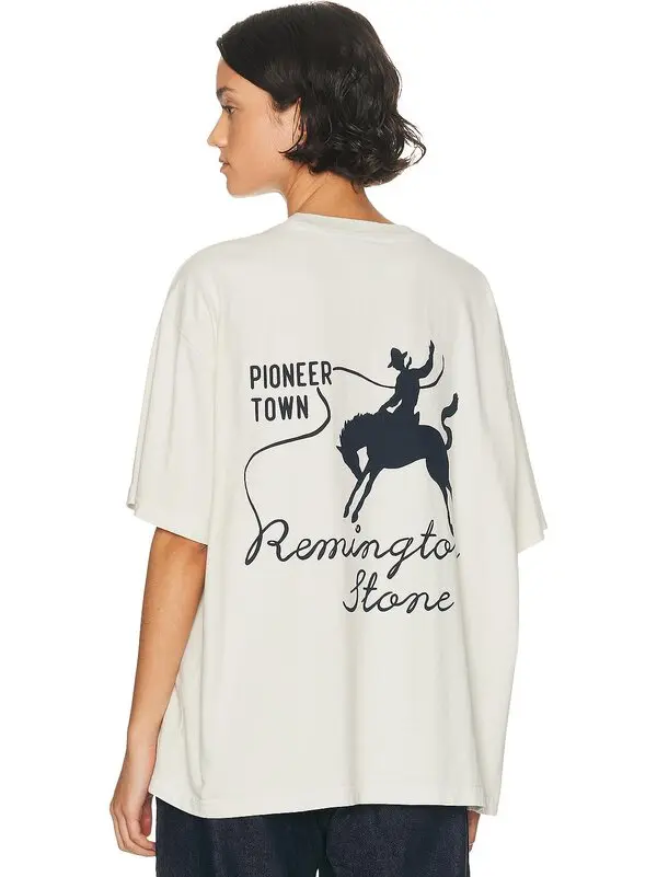 REMINGTON STONE Pioneer Town Tee - Vintage Cream