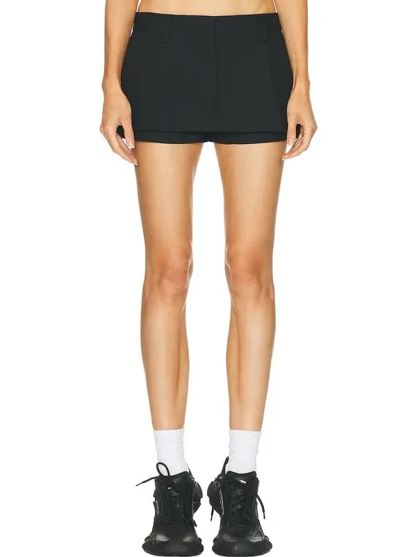 Acne Studios Ikka Double Skirt - Black