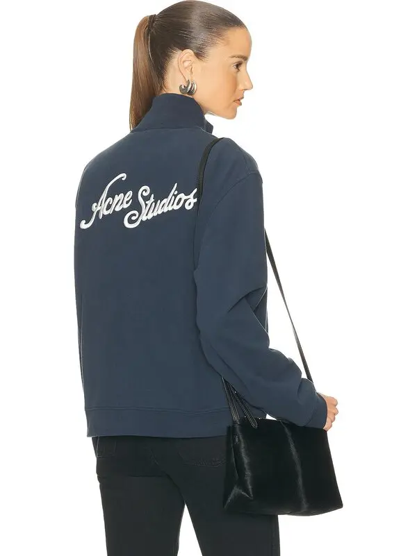 Acne Studios Zip Sweatshirt - Deep Blue