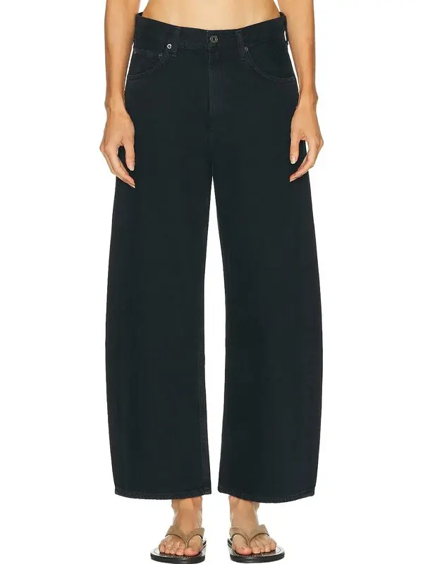 AGOLDE Low Curve Cropped Jeans - Crushed