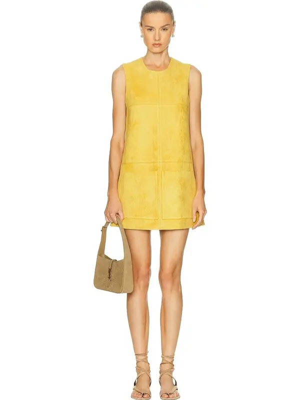 Alexis Dakota Dress - Citrine Suede