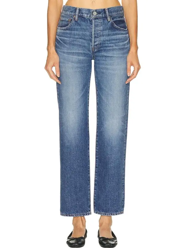 Moussy Vintage Sunset Straight Jeans - Blue