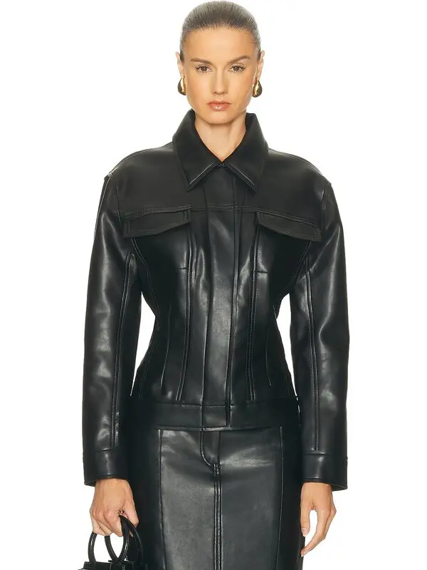Norma Kamali Jeans Jacket - Black