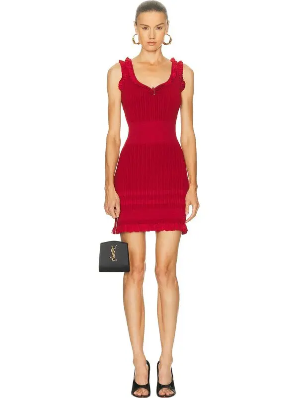 Versace Sleeveless Mini Dress - Parade Red