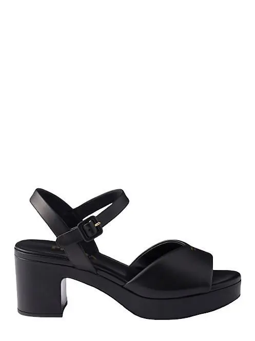 Prada Padded Nappa Leather Sandals - Black