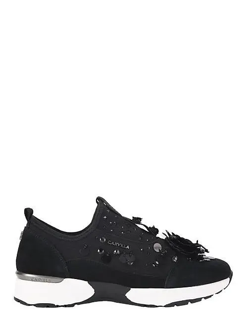 Carvela Tempo Flower Mesh Trainers - Black