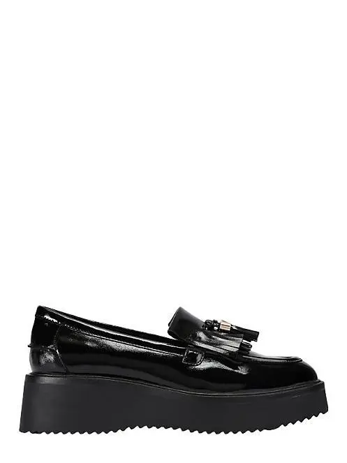 Kurt Geiger Maisie Faux-leather Loafers - Black
