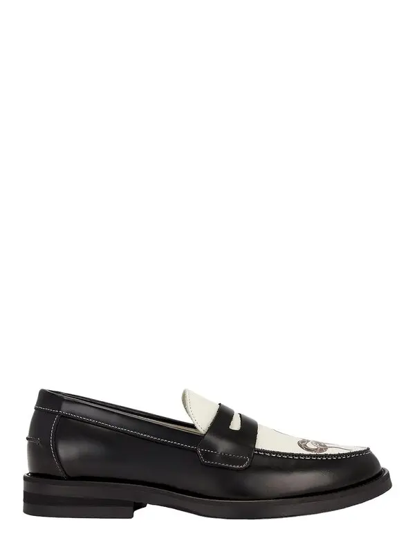 DUKE + DEXTER Wilde Penny Loafer - Snake