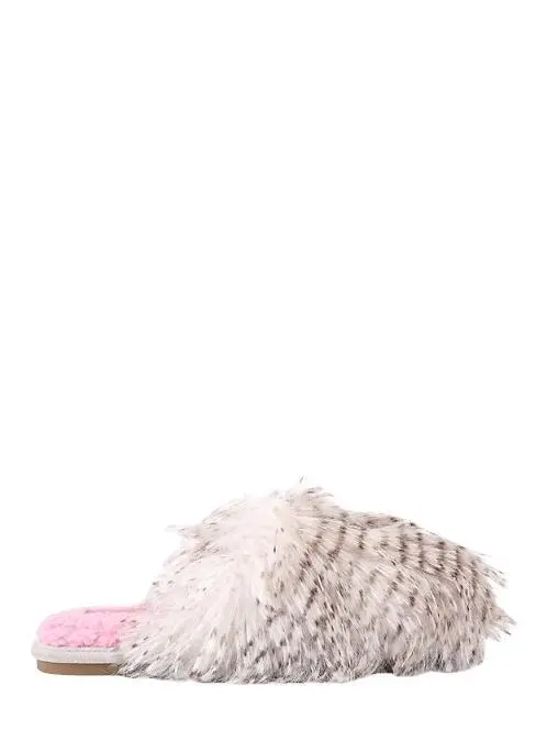 Kurt Geiger Kensington Faux-fur Slippers - Cream Comb