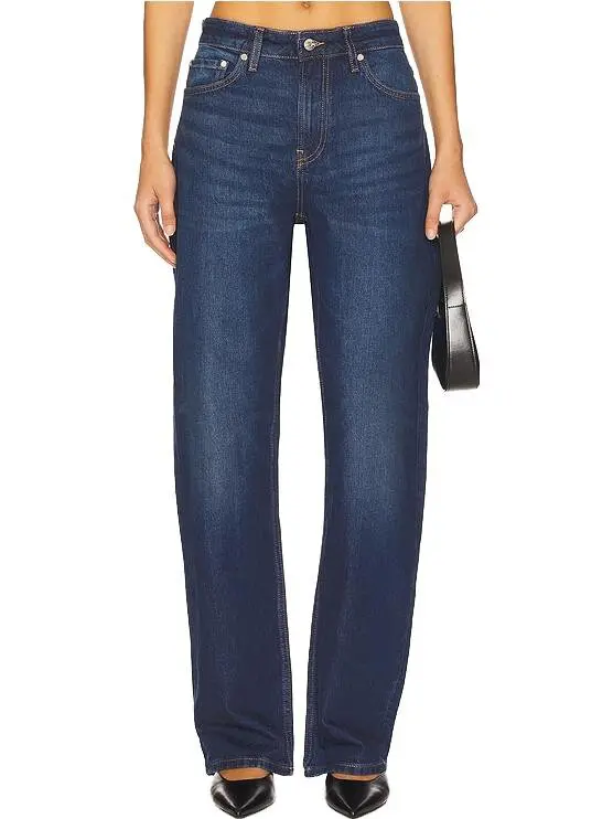 EB DENIM Alida Loose Bowed Jeans - Tribeca