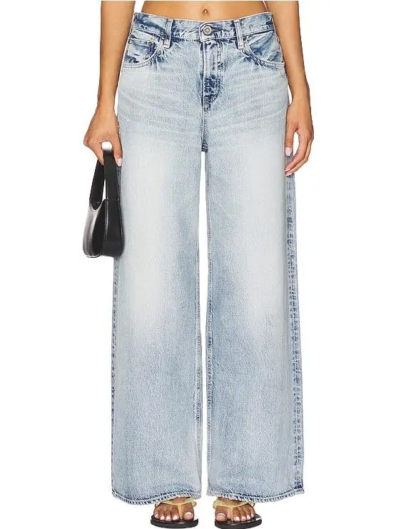 Moussy Vintage Lewes Super Wide Jeans - Blue