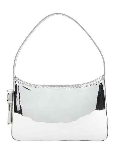 Edie Parker Burn Shoulder Bag - Silver Mirror