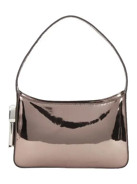 Edie Parker Burn Shoulder Bag - Brown Mirror