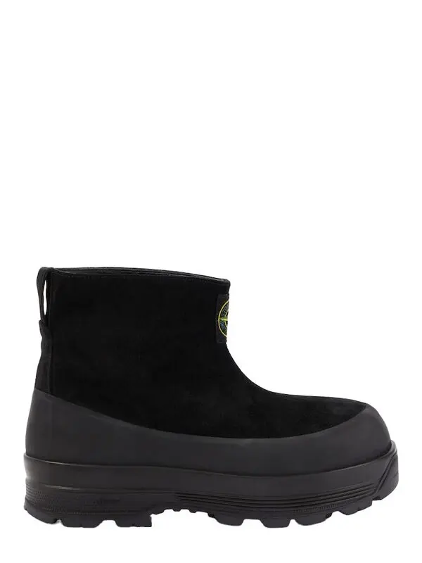 Stone Island Diemme Compass Suede Ankle Boots - Black