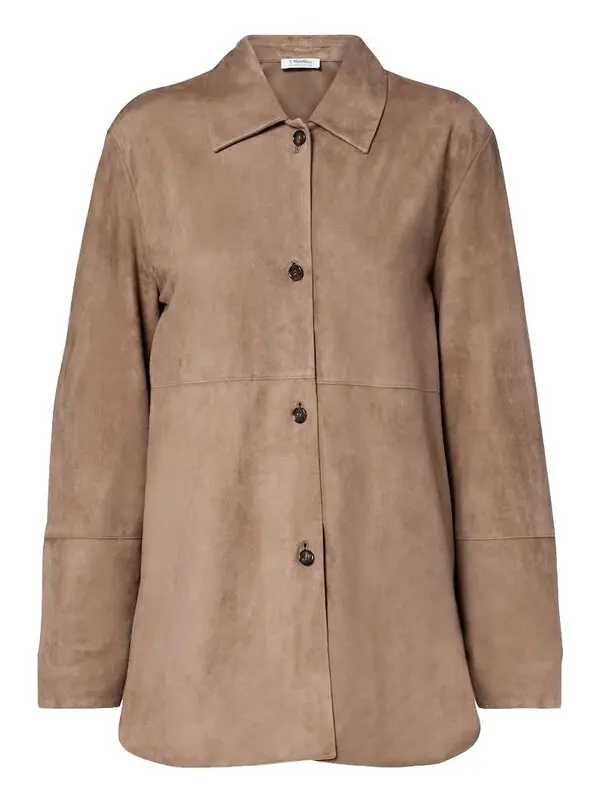 Max Mara Estate Suede Overshirt - Brown
