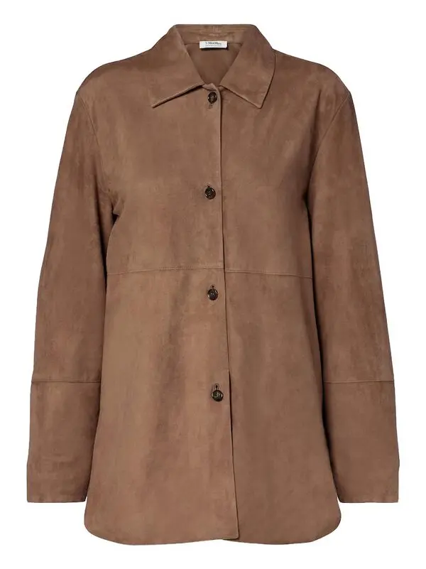 Max Mara Estate Suede Overshirt - Brown