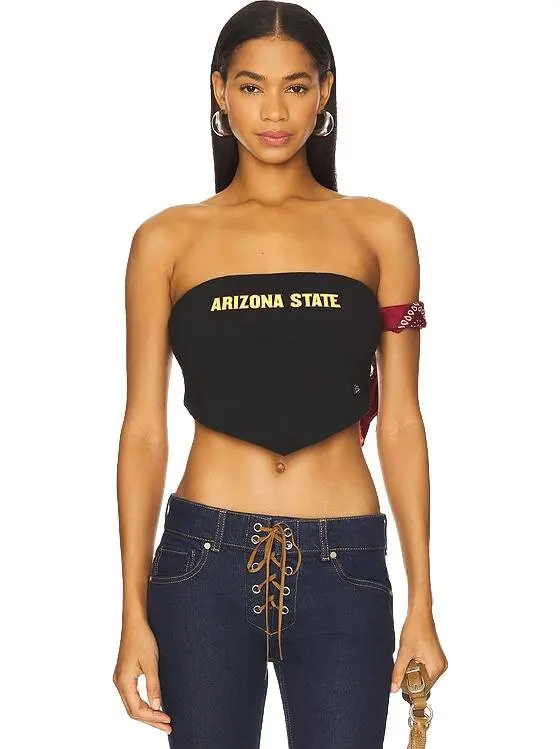 HYPE AND VICE Arizona State University Bandana Top - Black