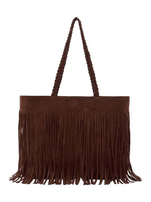 REFORMATION Luna Tote Bag - Brown