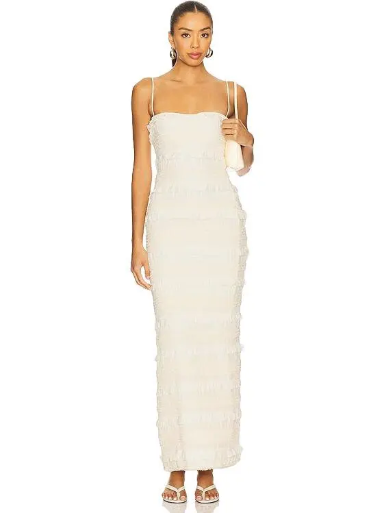STONE COLD FOX X Faye Maxi Dress - Ivory