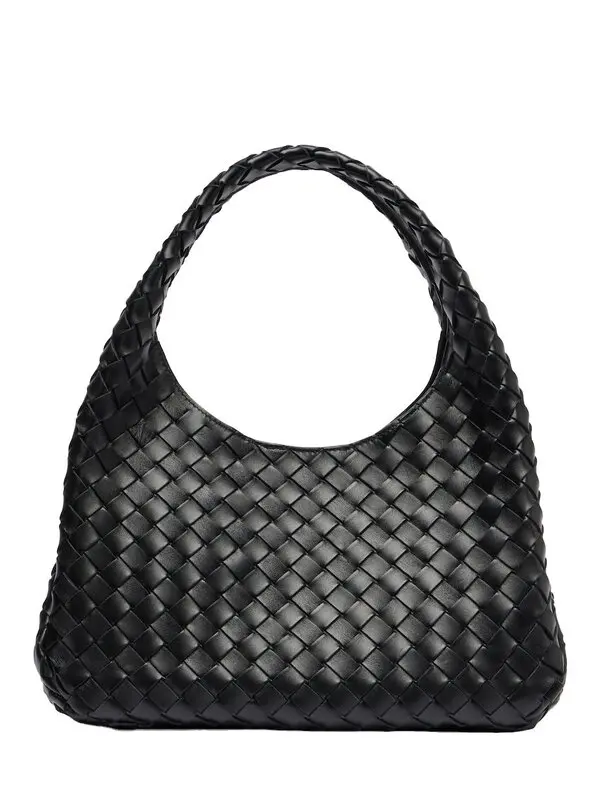 Bottega Veneta Campana Shoulder Bag - Black