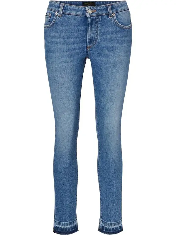 Dolce & Gabbana Low-rise Skinny Jeans - Blue