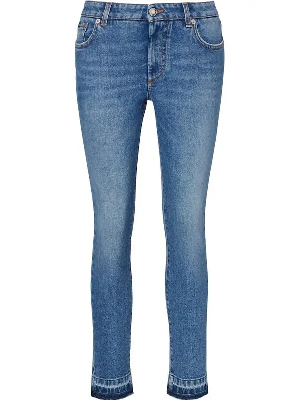 Dolce & Gabbana Low-rise Skinny Jeans - Blue