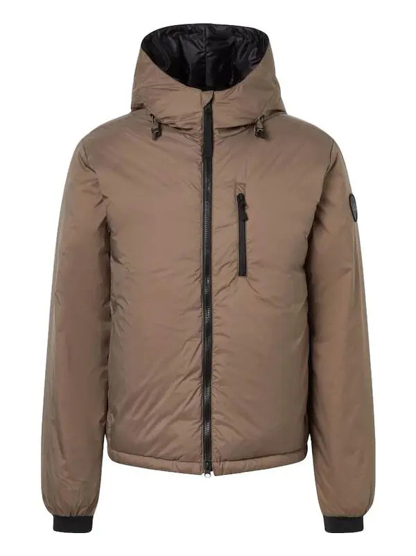 Canada Goose Lodge Hooded Down Jacket - Brown