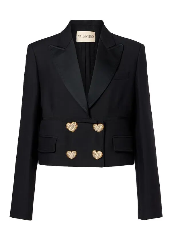 Valentino Garavani Crepe Couture Blazer - Black