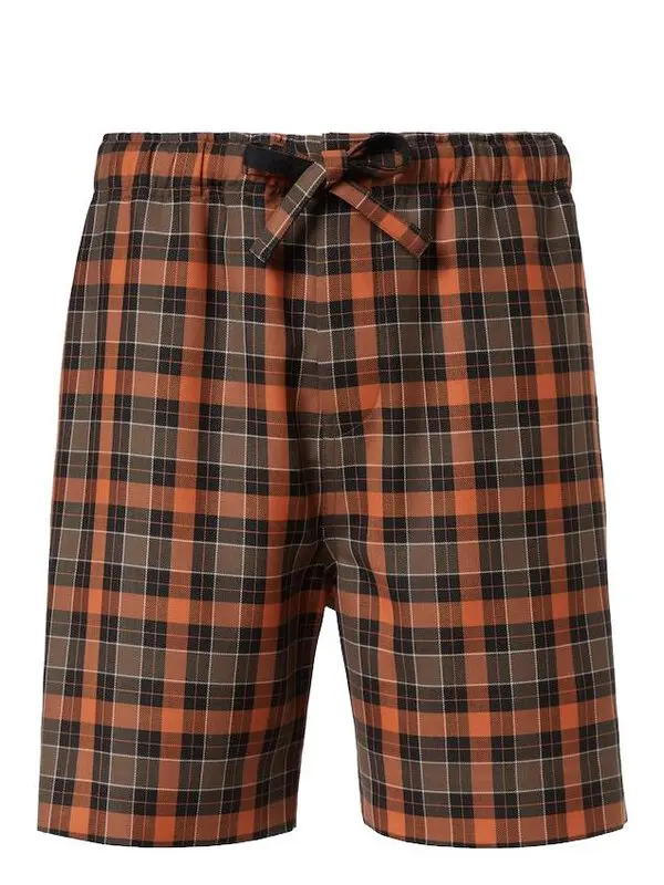 Loewe Checked Bermuda Shorts - Orange