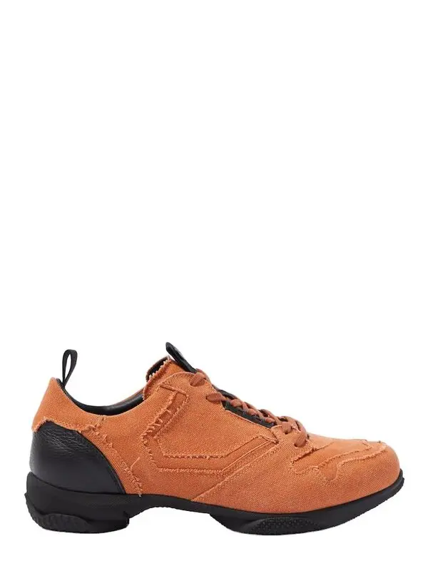 KIKO KOSTADINOV Ostro Distressed Canvas Sneakers - Orange