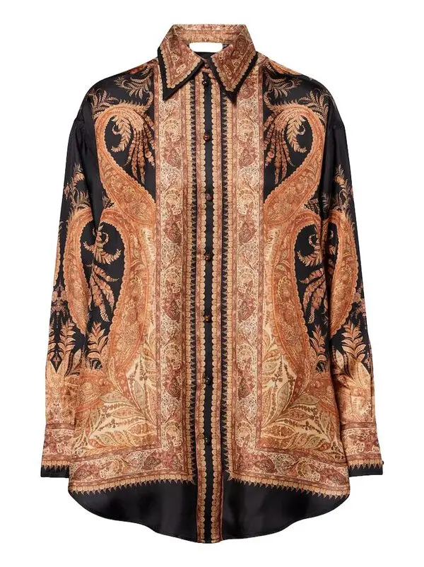 Zimmermann Hypnotic Silk Shirt - Multicoloured