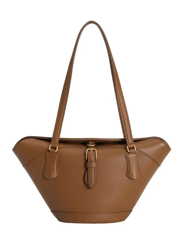 Dolce & Gabbana Capri Coffer Bag In Calfskin - Brown