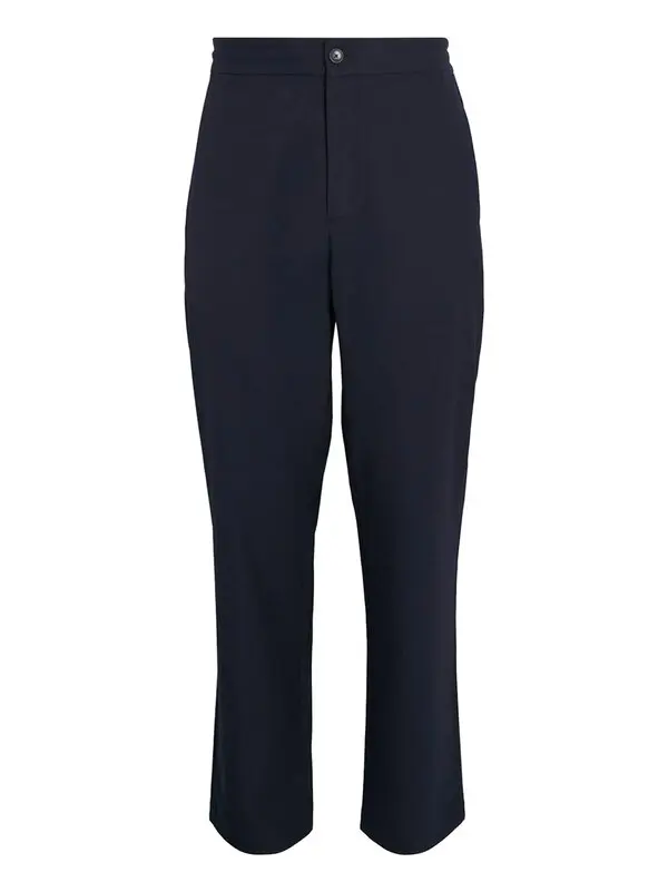 Vince Wool-blend Twill Trousers - Navy